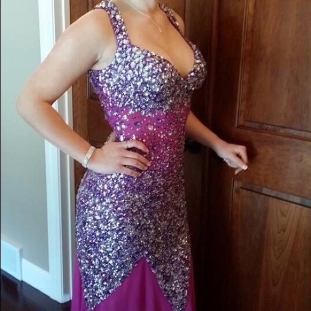 Jeweled Prom Dress - Gem